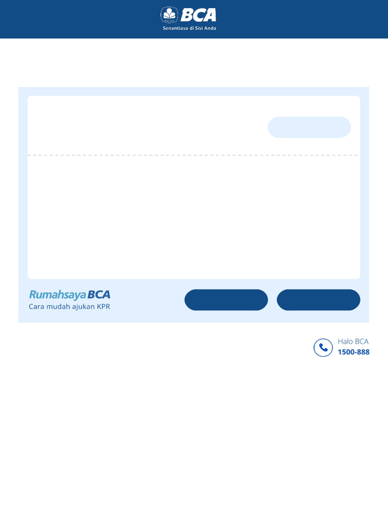 Simulasi Perhitungan KPR BCA | PDF