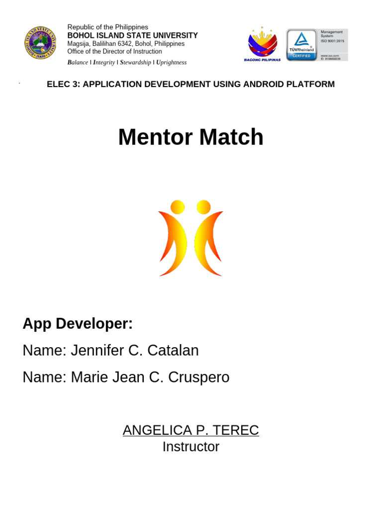 MentorMatch Android App Development | PDF | String (Computer Science) | Android (Operating System)