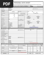 CS Form No. 212 Personal Data Sheet Revised | PDF