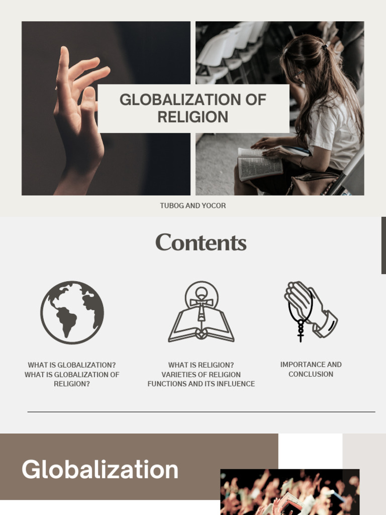 Globalization of Religion Explained | PDF | Globalization | Interfaith ...