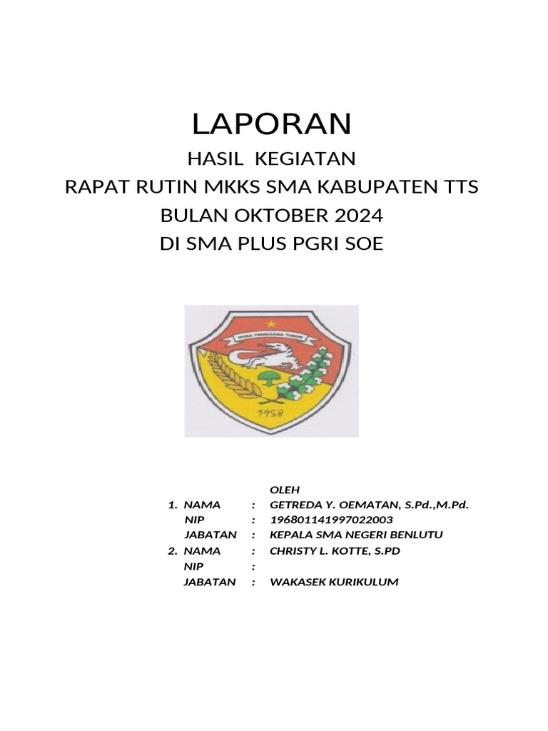 Laporan MKKS 2024 | PDF