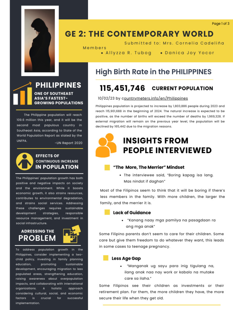 GE 3 Group 2 | PDF | Family Planning | Birth Control