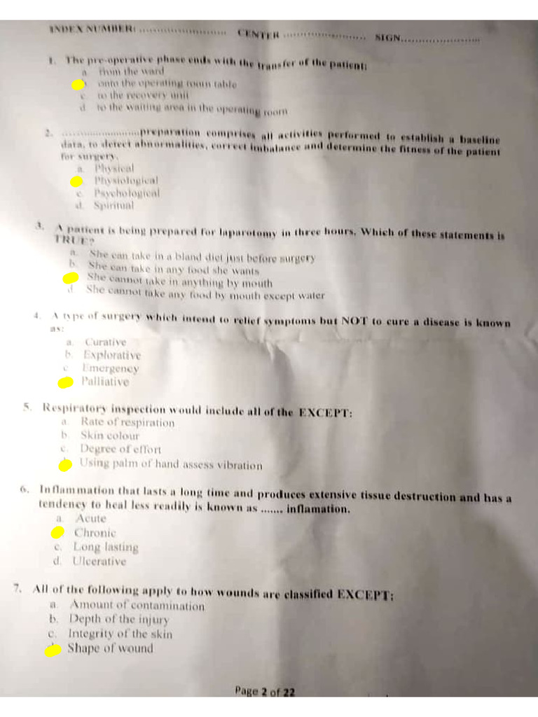 SURGERY MCQS Knust Affiliation Exams | PDF
