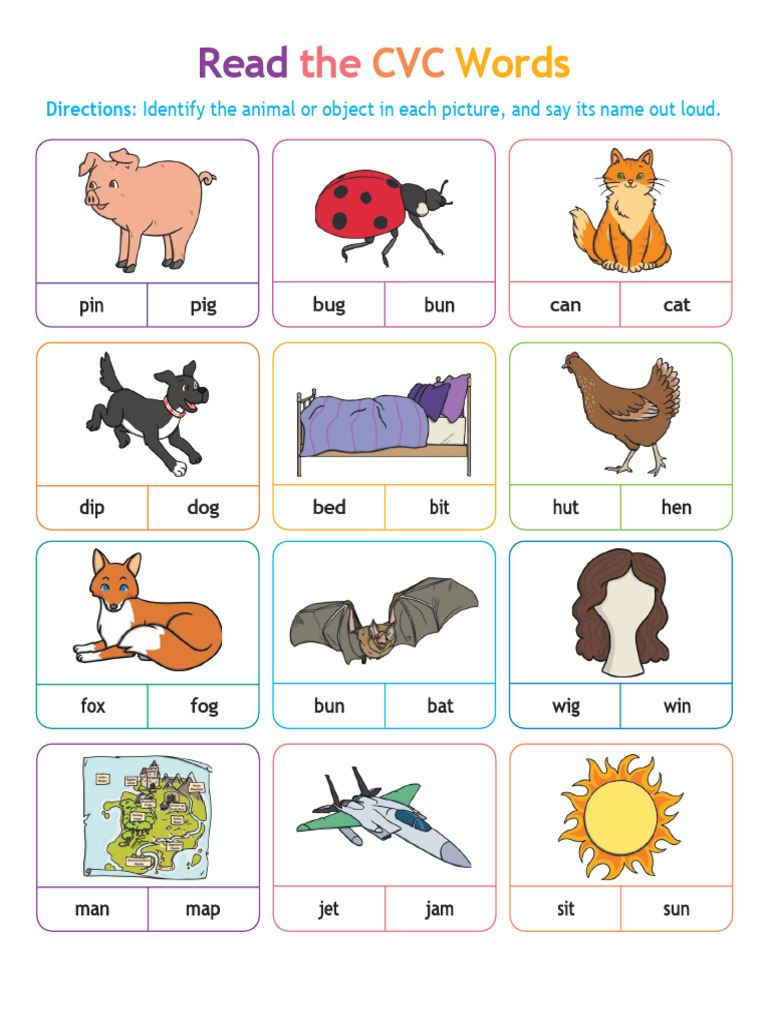 CVC Words Activity | PDF
