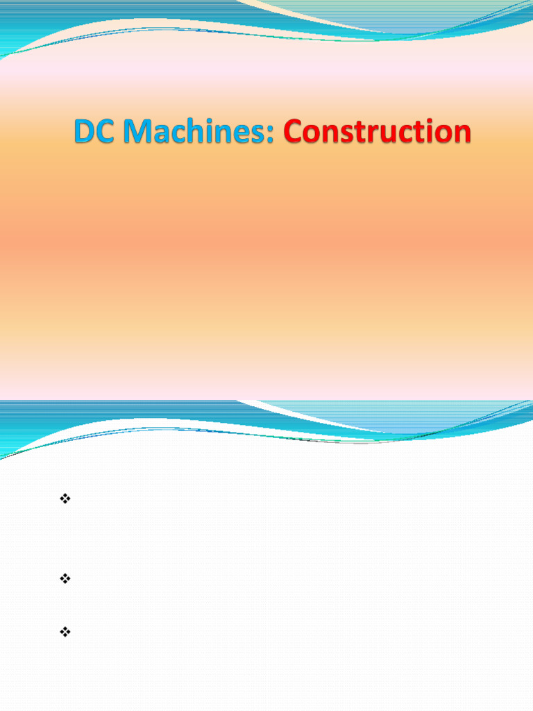 DC Machines: Components & Functions | PDF | Electric Motor ...