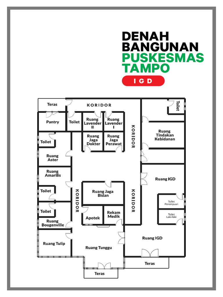 Denah PKM Tampo IGD | PDF