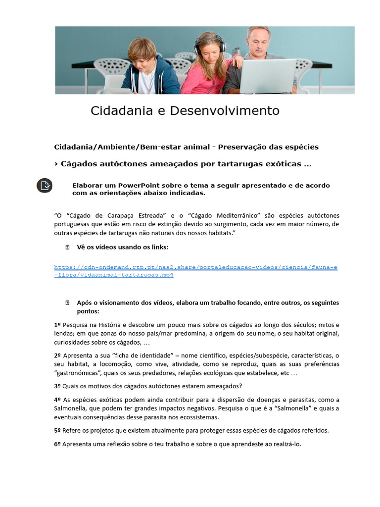 Cágados Autóctones Ameaçados Por Tartarugas Exóticas | PDF
