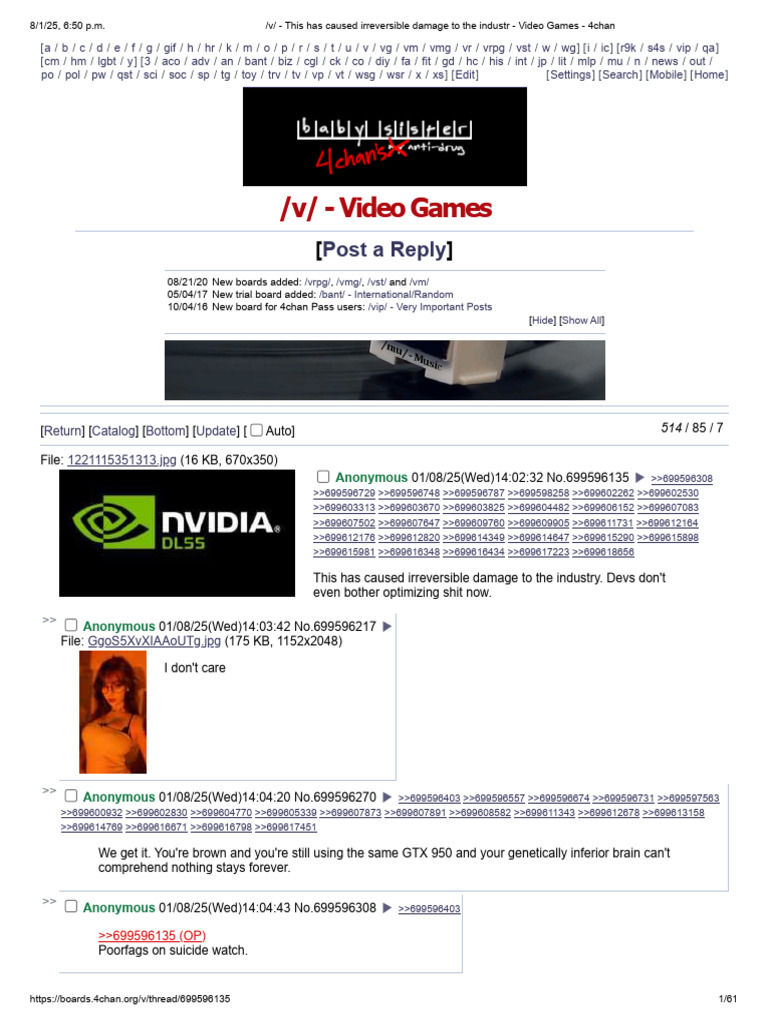 V - This Has Caused Irreversible Damage To The Industr - Video Games - 4chan | PDF | Graphics ...