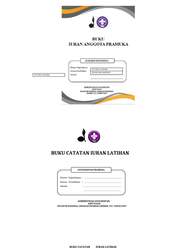 Buku Catatan Iuran | PDF