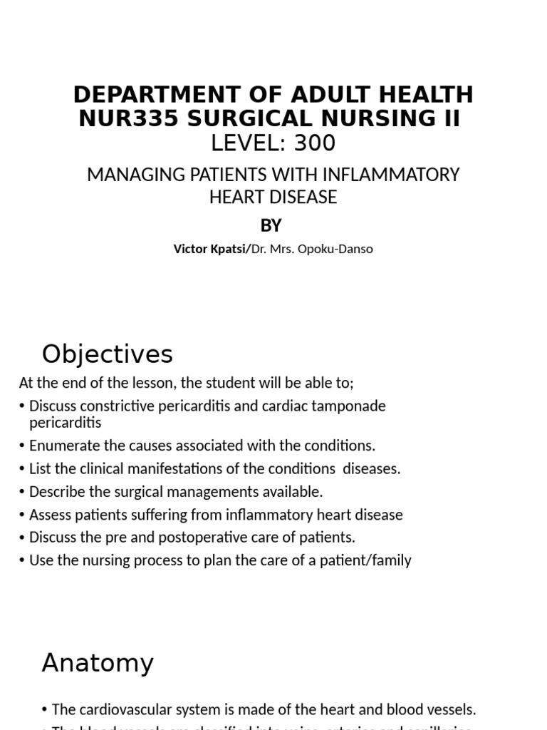 Inflammatory Heart Disease | PDF | Heart | Medical Specialties