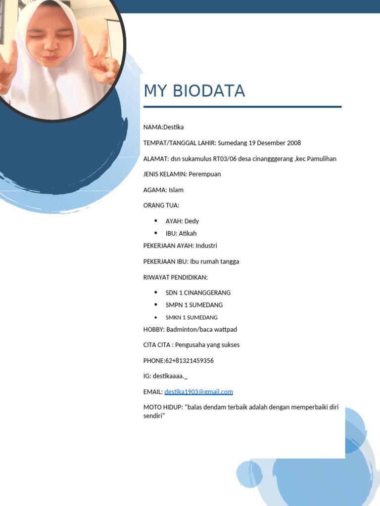 My Biodata. | PDF