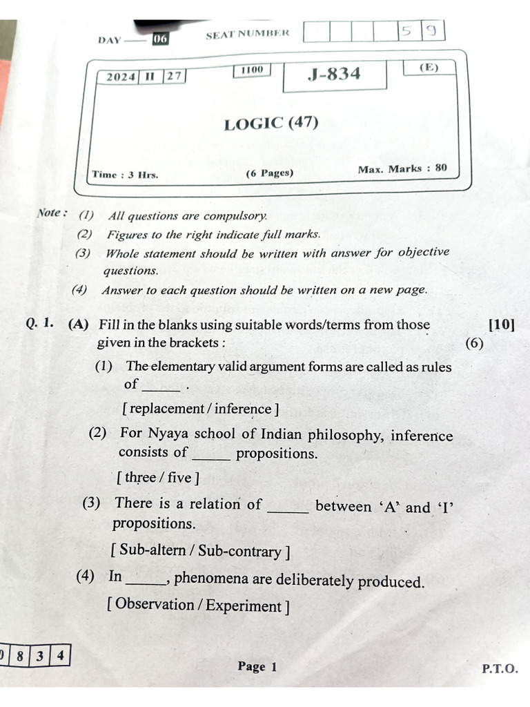 Logic 2024... | PDF
