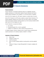 Financial Statements Format Schedule III | PDF | Income Statement | Expense