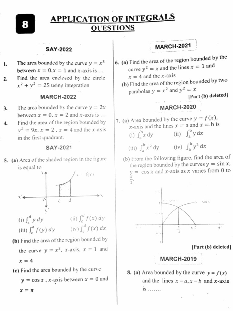 Application of Integrals | PDF