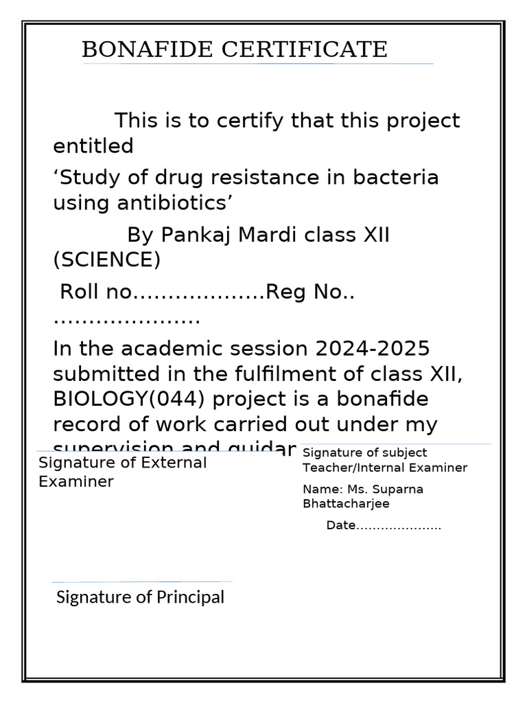 Pankaj Bona Fide | PDF