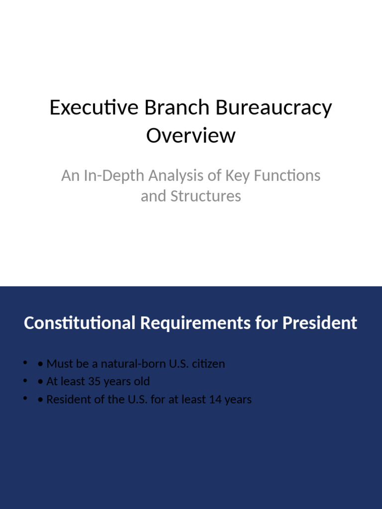 Executive Branch Bureaucracy Enhanced | PDF | American Government ...