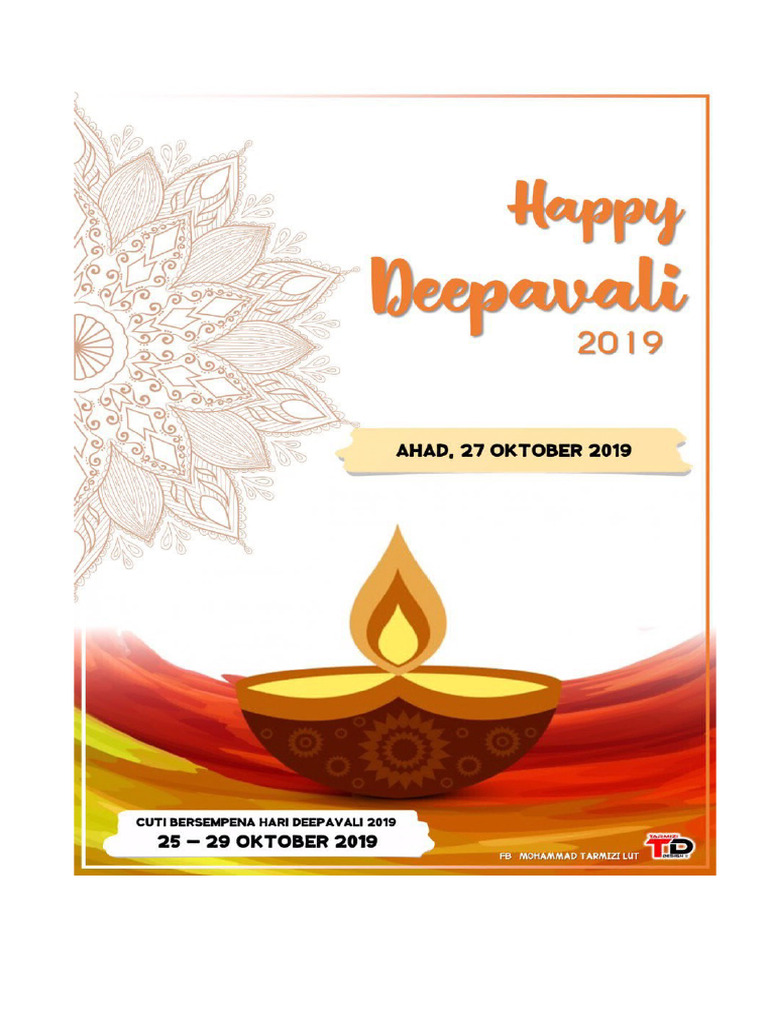 Cuti Deepavali 2019 | PDF
