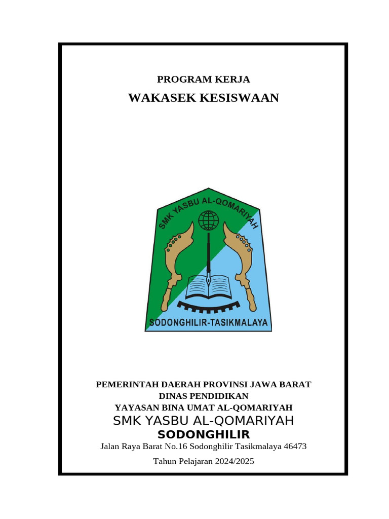 Program Kerja Kesiswaan SMK Yasbu | PDF