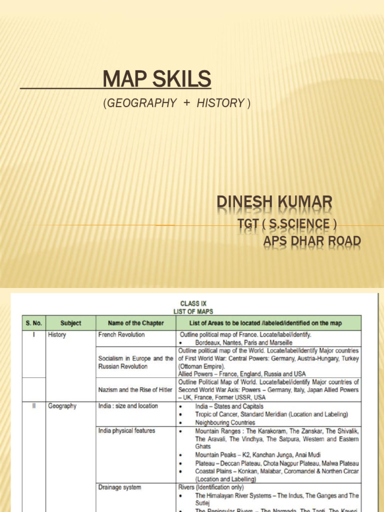Geography & History Map Skills Guide | PDF
