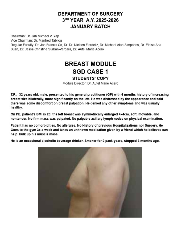 Module 1 (Breast) Case 1 | PDF | Breast Cancer | Medical Diagnosis