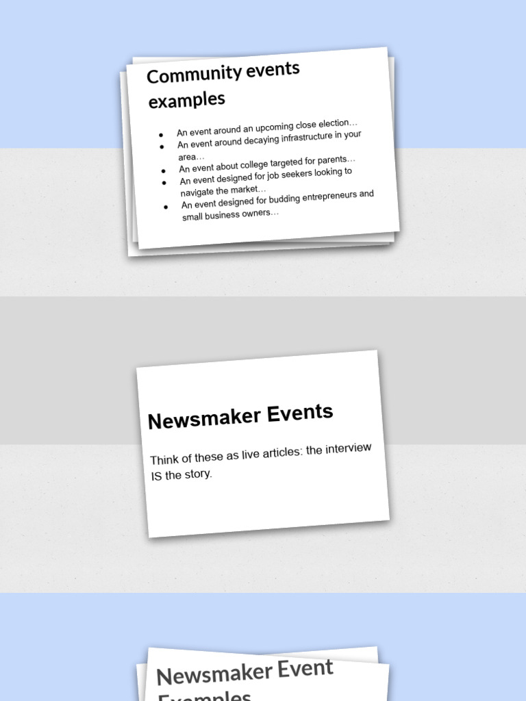 Community & Business Event Guide | PDF