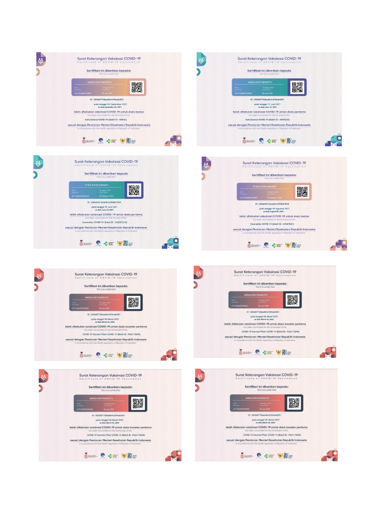 Sertifikat Vaksin Cetak Pdf