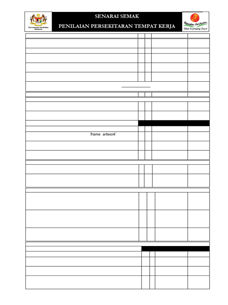 KOSPEN PLUS - Borang Senarai Semak Penilaian Persekitaran Tempat Kerja ...