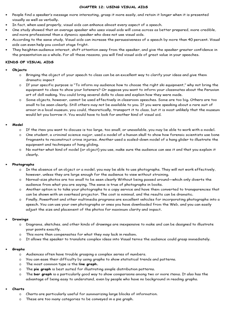 Chap12-Using Visual Aids | PDF | Typefaces | Multimedia