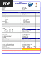 Rigging Equipment Inspection Checklist | PDF | Rope | Wire