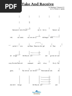 Take and Receive Hymn Lyrics and Chords | PDF