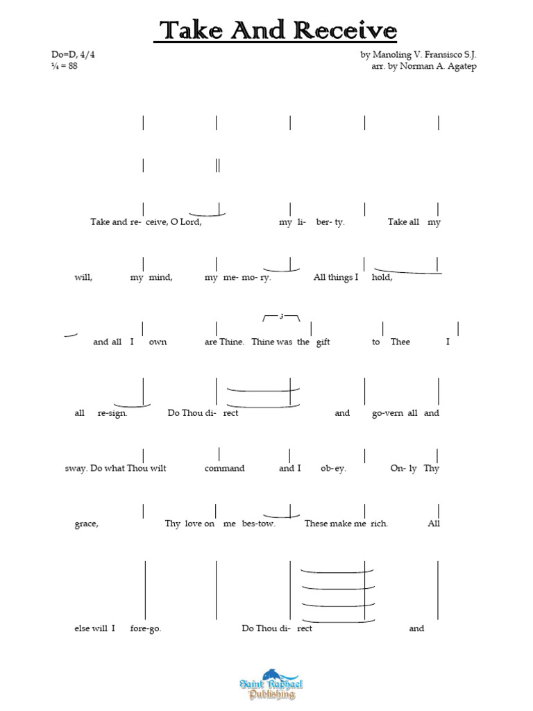 Persembahan TAKE and RECEIVE - Manoling Fransisco SJ | PDF