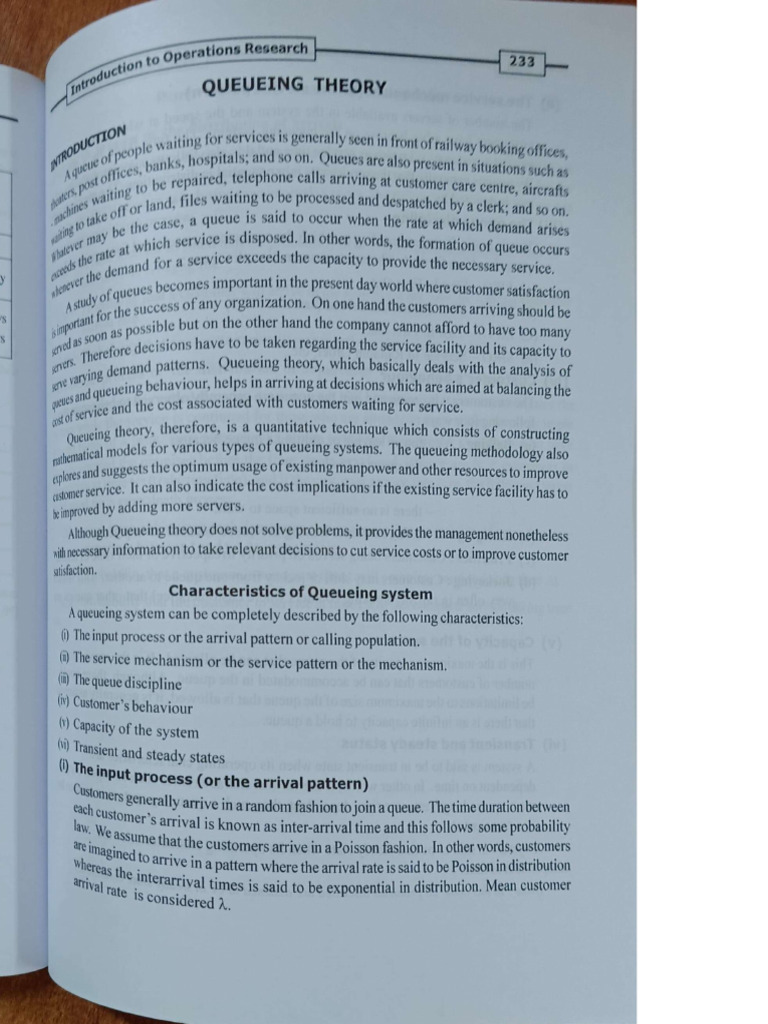 Module - 4 QUEUEING THEORY | PDF