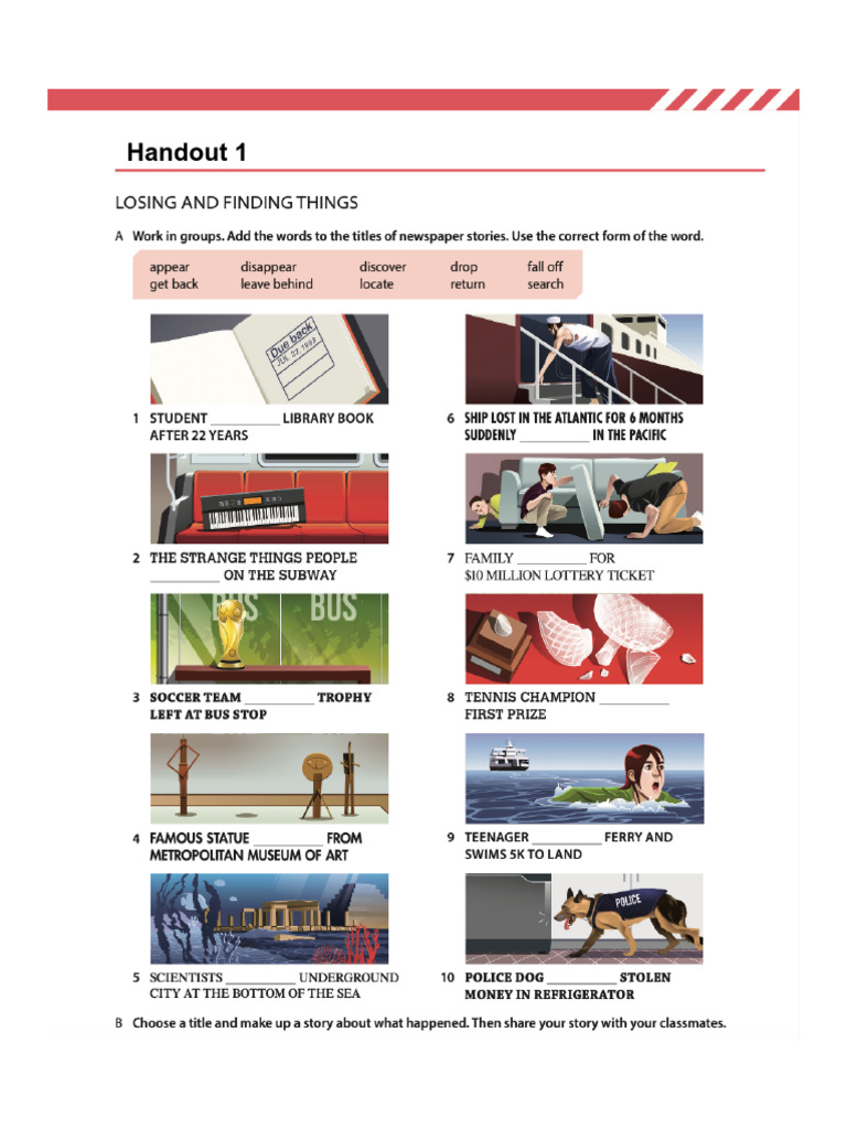 BUS 2.0 Level 3 Lesson Plan 5 Handout 1 | PDF