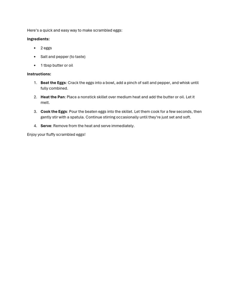 Eggs | PDF