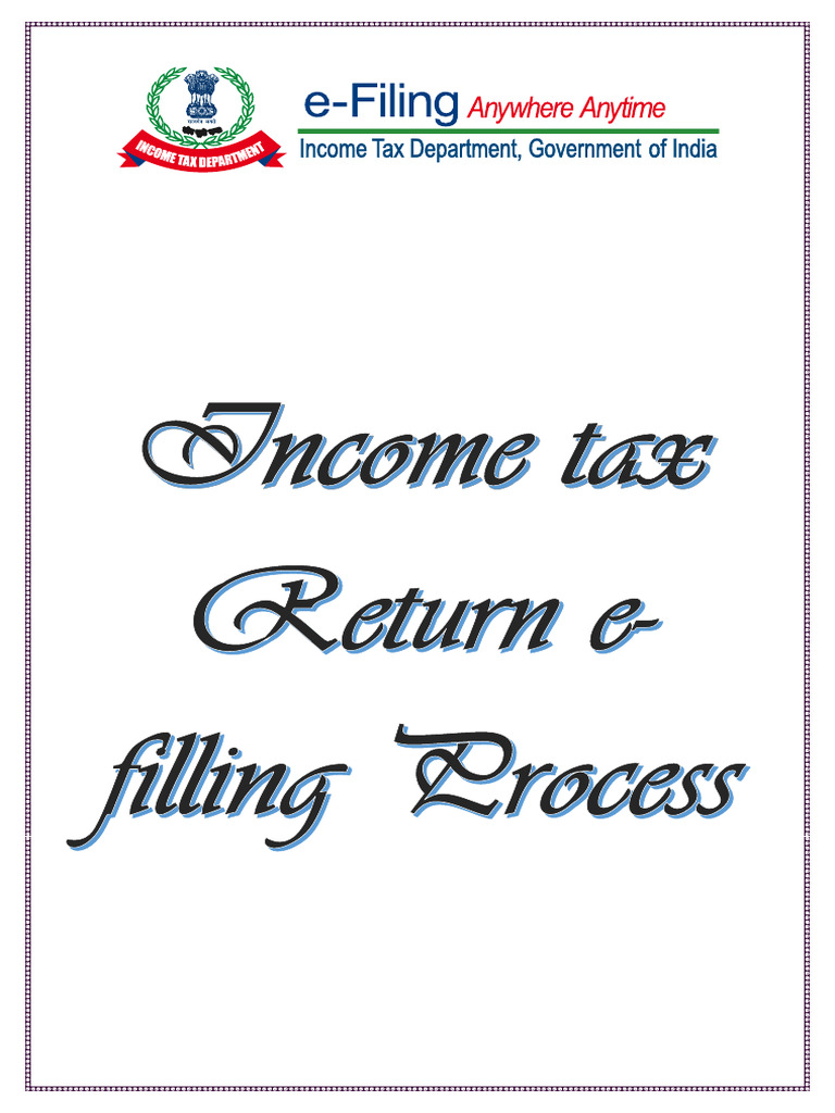 Income Tax Return E-Filling | PDF