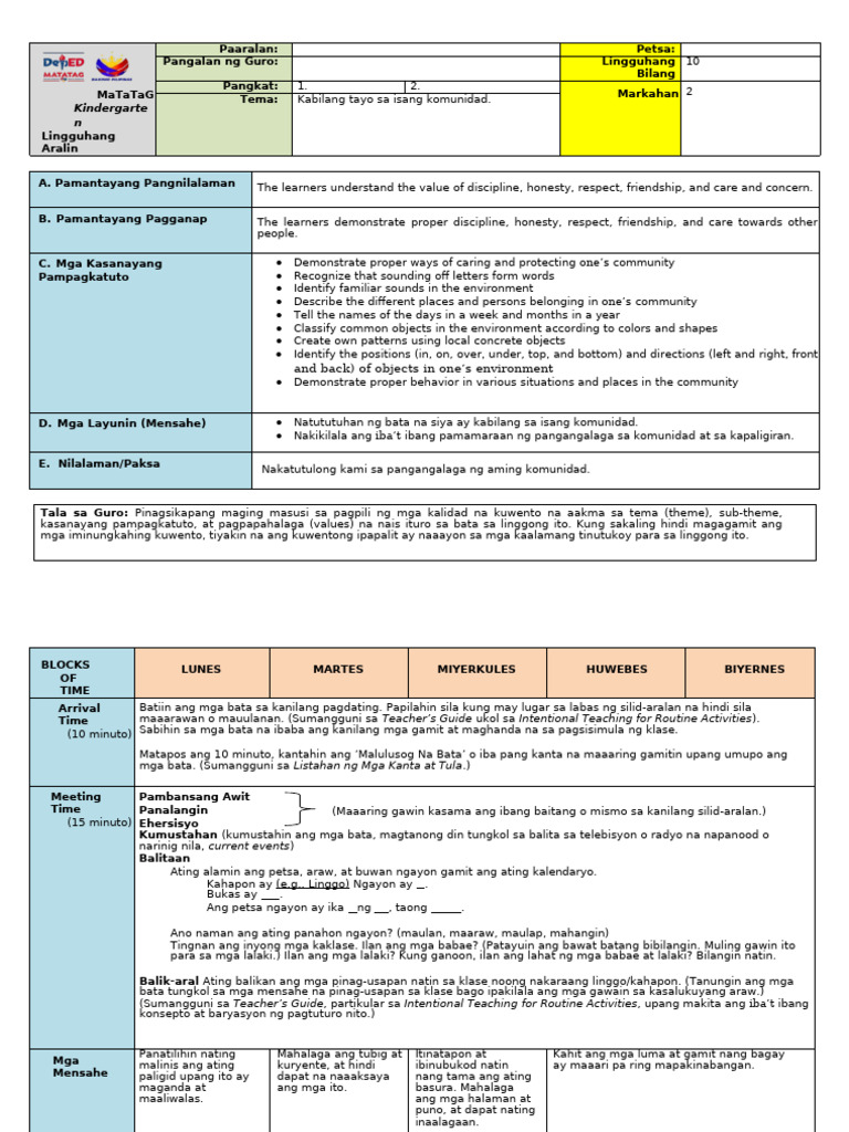 Kinder_Q2_Week10 | PDF