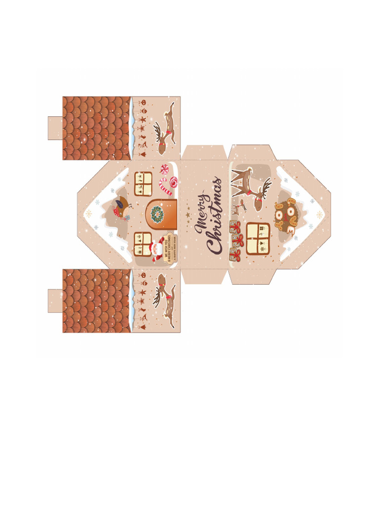 Free Printable Paper House Template - 412148.jpg | PDF