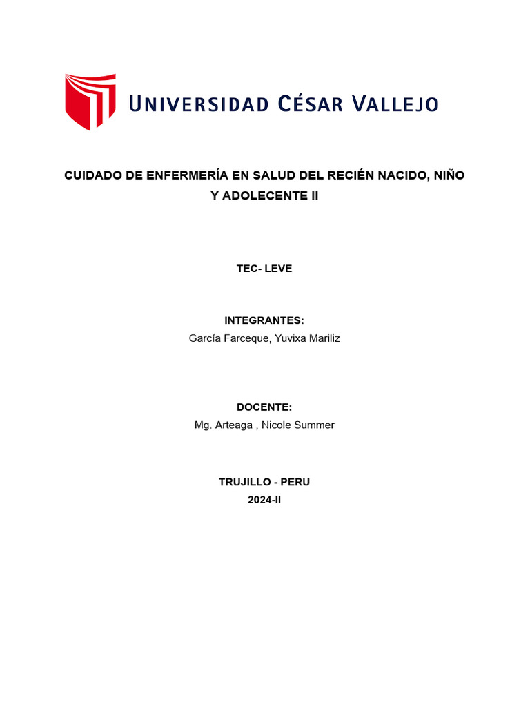 Tec - Leve | PDF | Dolor | Enfermería