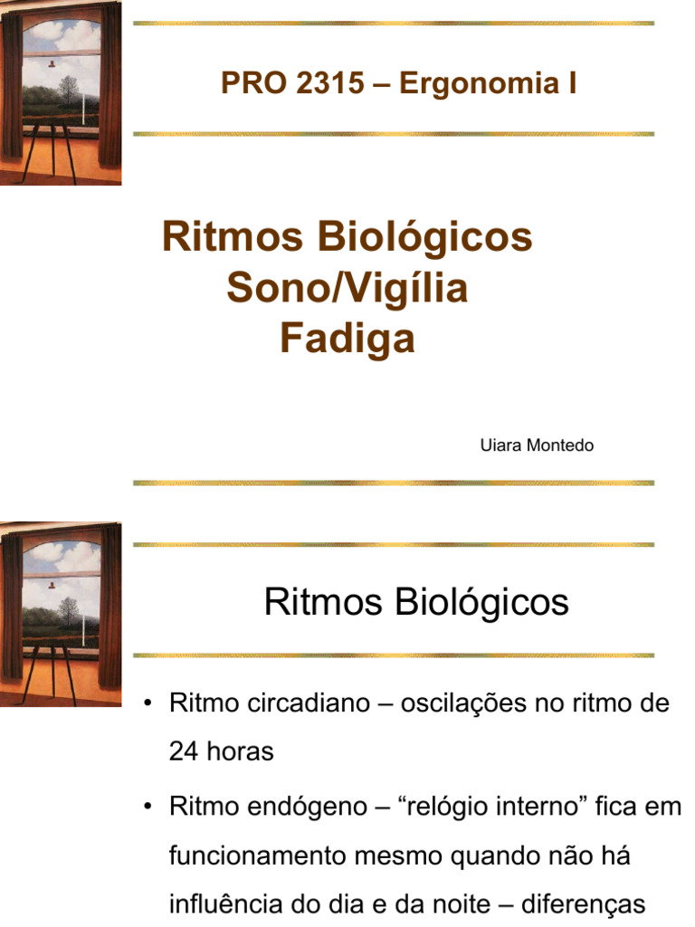 Ritmos Biológicos e Fadiga no Trabalho | PDF | Ritmo Circadiano ...