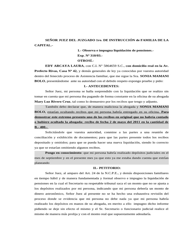 Objeta Liquidacion | PDF | Justicia | Crimen y violencia