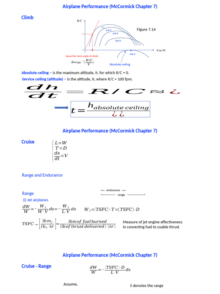 Flight Mechanics Lectures 16-17 (2) 2 | PDF | Airplane | Jet Engine
