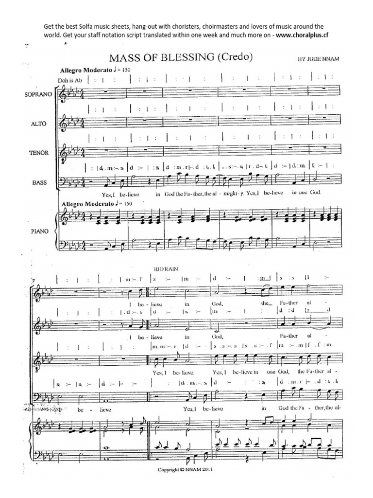 Best Solfa Music Sheets Online | PDF