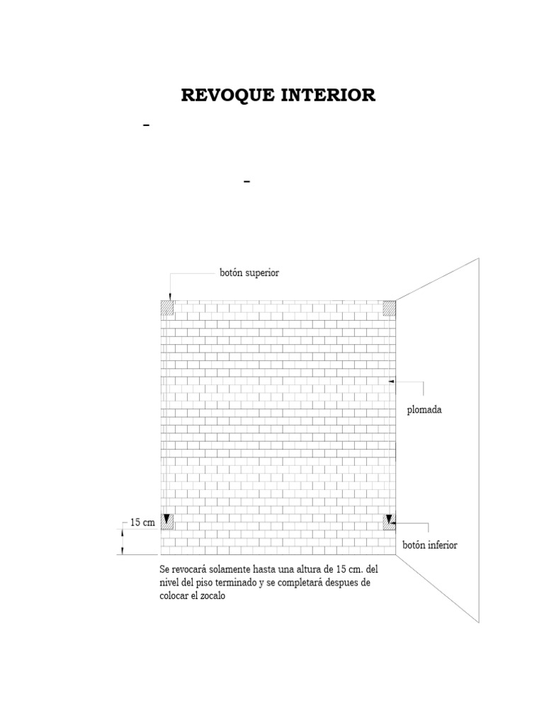 Revoque Interior y Exterior: Guía Técnica | PDF