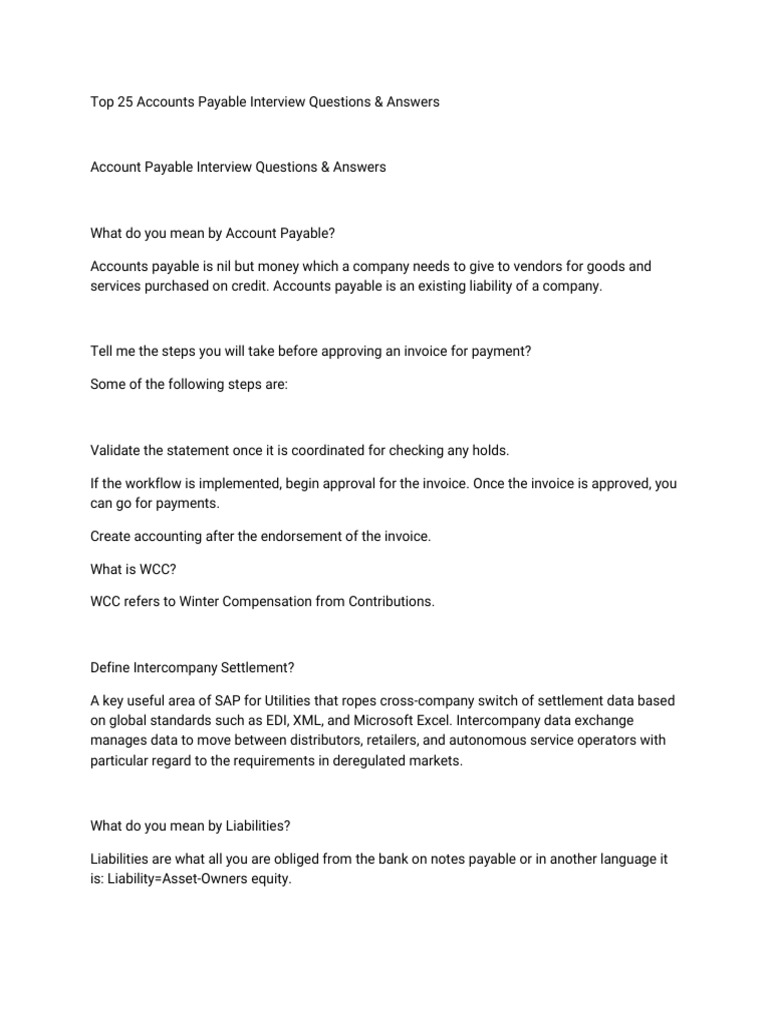 Accounts Payable | PDF