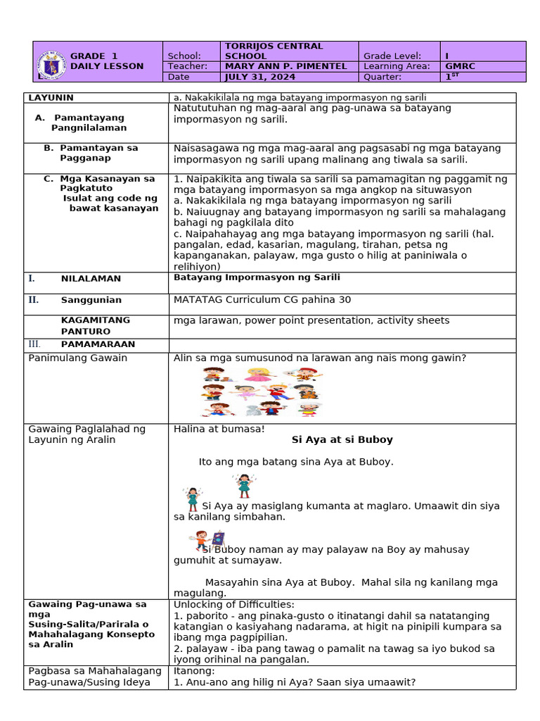 GMRC July 31 2024 Day 3 | PDF