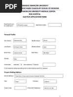 LAU Residency Application Form 2025-2026 | PDF | Medicine | Health Care