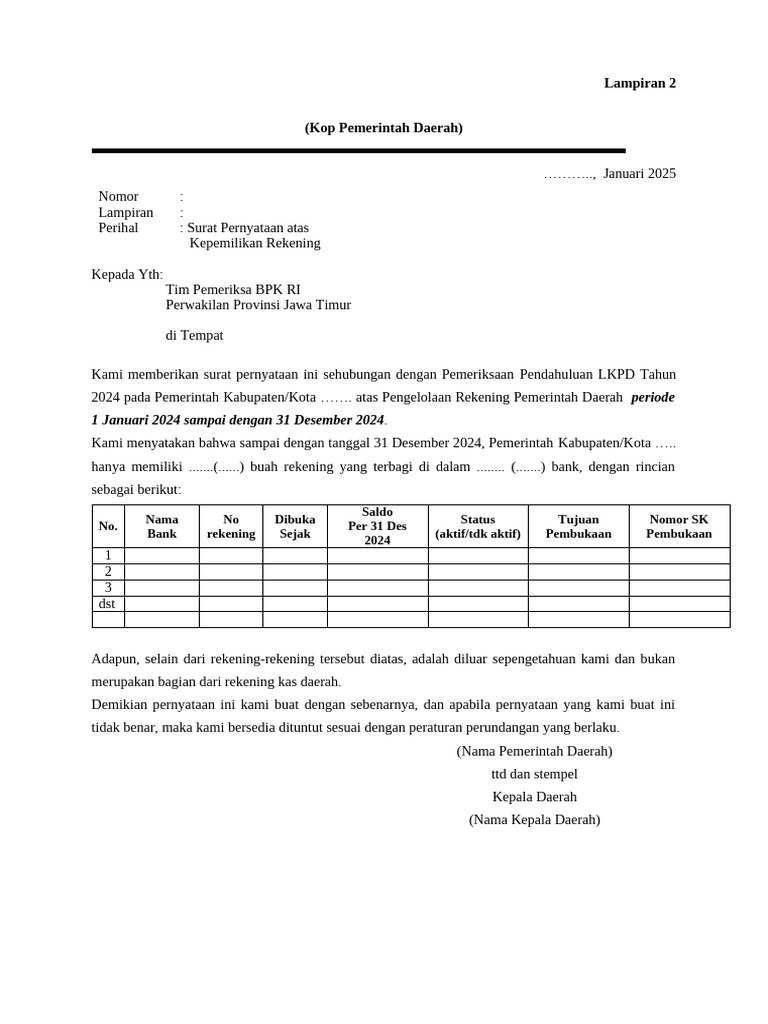 Lampiran 2-4 (Contoh Format) | PDF