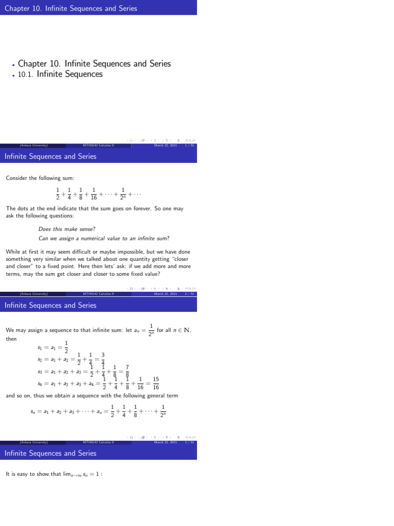 Slides 8thweek(Chapter10)[E] | PDF | Limit (Mathematics) | Sequence