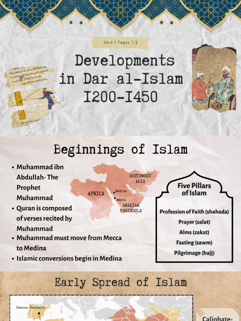 1.2 Developments in Dar al-Islam Lecture | PDF