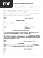 NCC Declaration Form | PDF